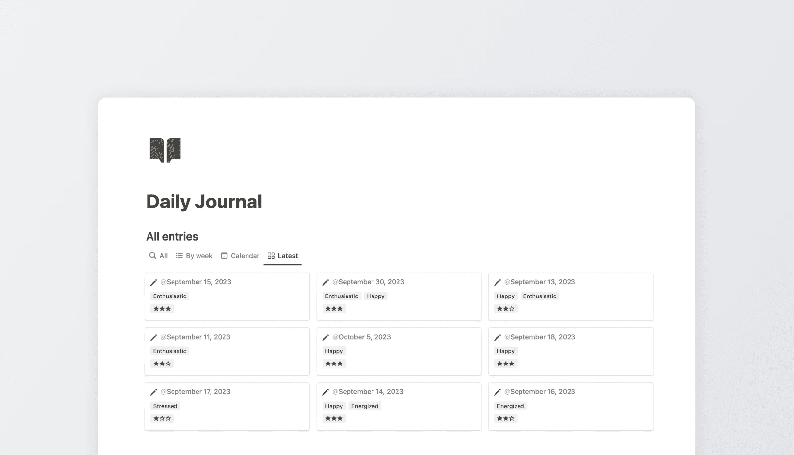 Notion Daily Journal | Notion Everything